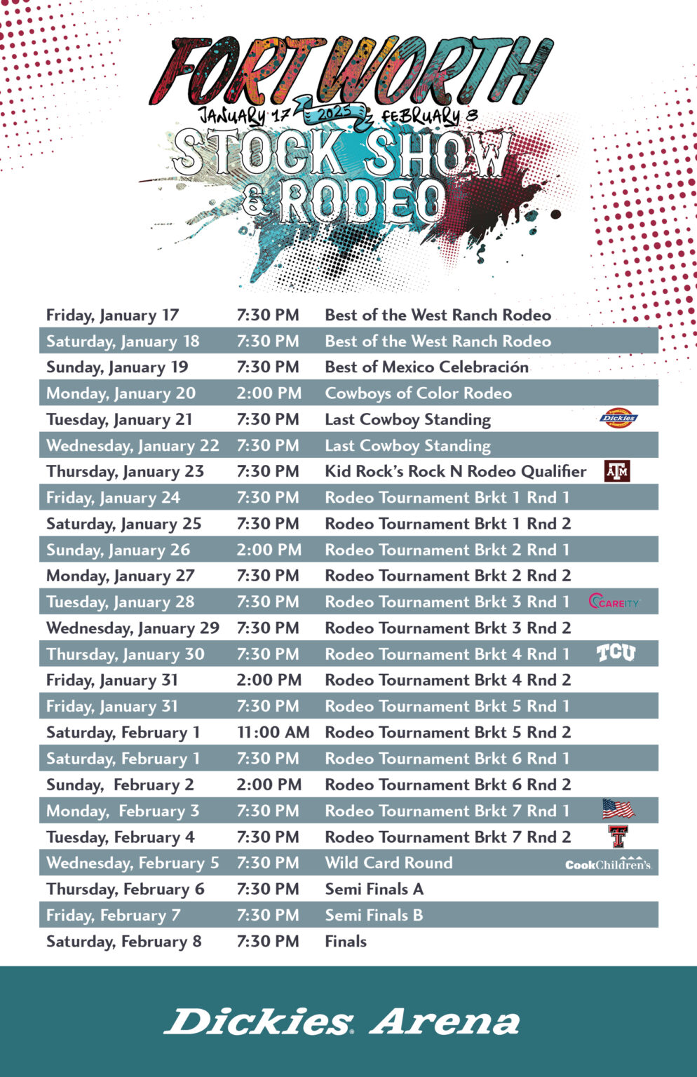 2025.01.17-02.08 FWSSR 2025 - Dickies Arena